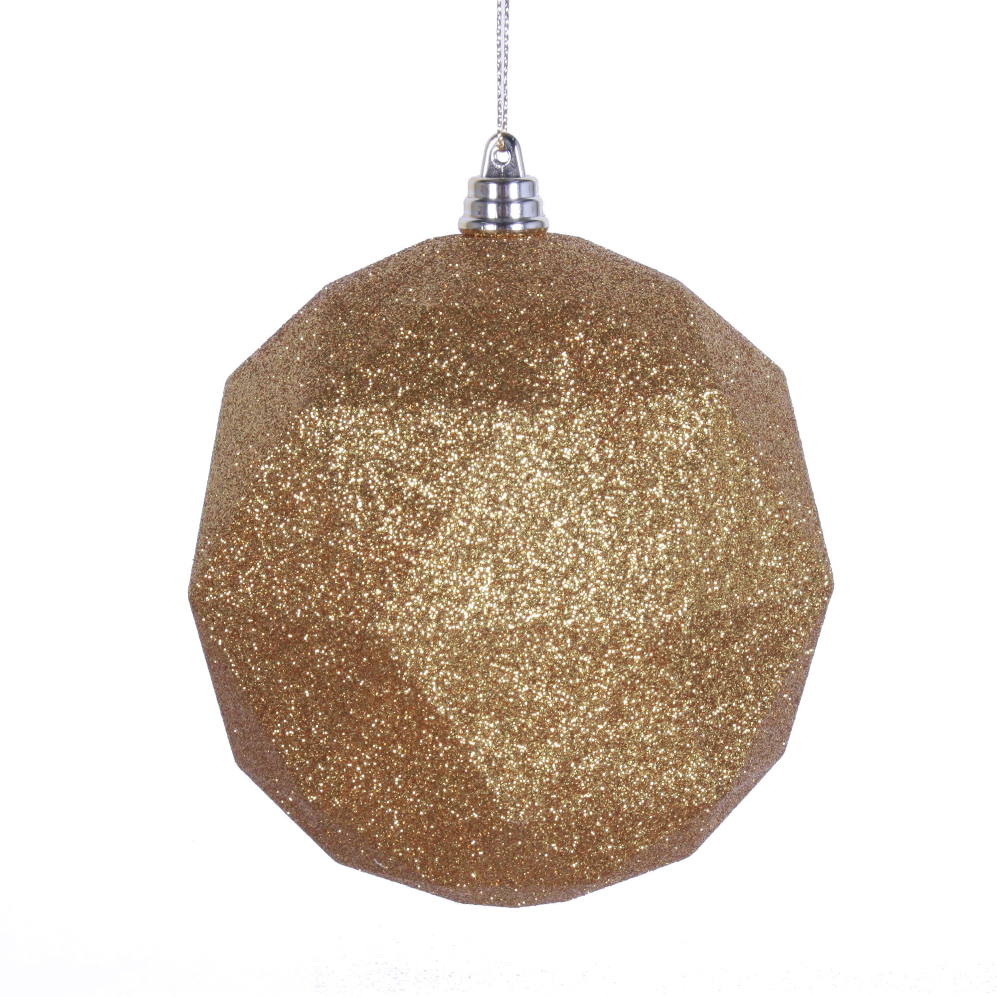 4.75" Anti Gold Glitter Geo Ball 4/bag - Walmart.com