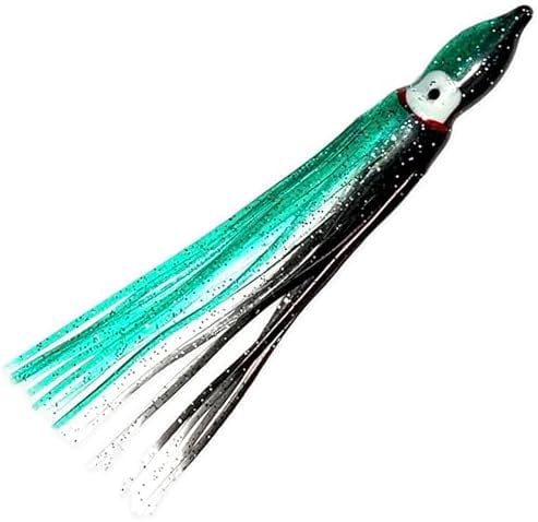 4.75" Hoochie Squid Skirts, 40 Pcs Black/Green Color, for Saltwater ...