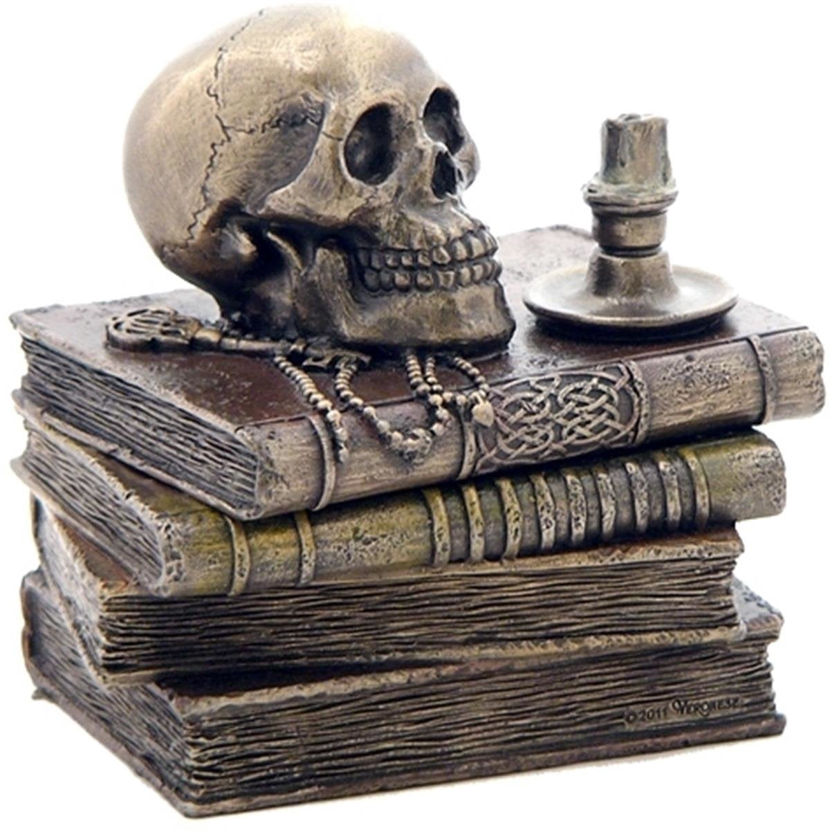 4.75 Inch Wizard's Study Trinket Box with Skull and Candle - Walmart.com