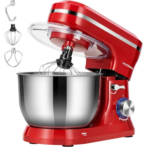 4.75 Quart Stand Mixer, 8 Speed Kitchen Electric Food Mixer, Household ...