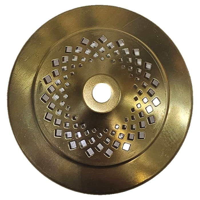 4.75"Round Perforated Solid Brass Vase Cap for Lamp Fixtures & Many ...