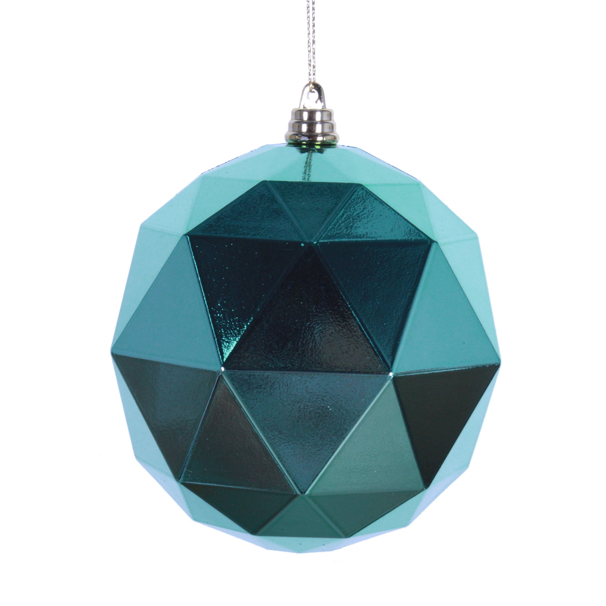 4.75" Seafoam Green Shiny Geo Ball 4/bag - Walmart.com