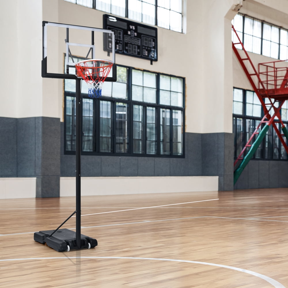 4.76-10ft Height Adjustable Basketball Hoop,Portable Basketball System ...