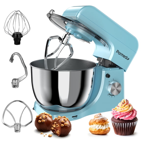 4.76QT Tilt-Head Electric Stand Mixer 380W 8 Speed, with Lid Whisk ...