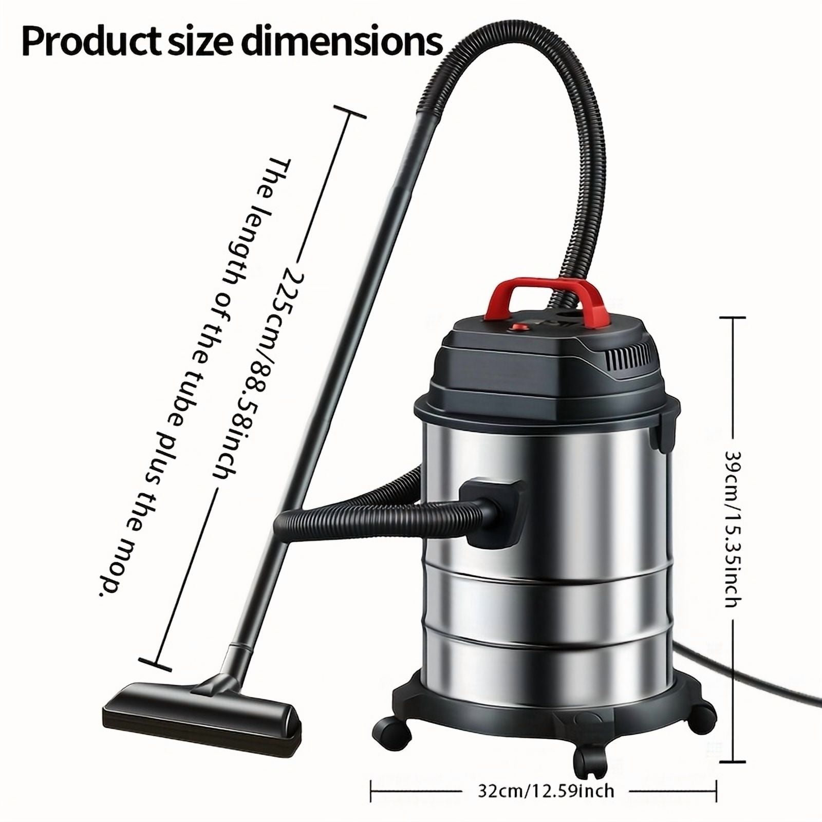 4.76gal Large Capacity Vacuum Cleaner 18000Pa Hurricane Suction - Multi ...
