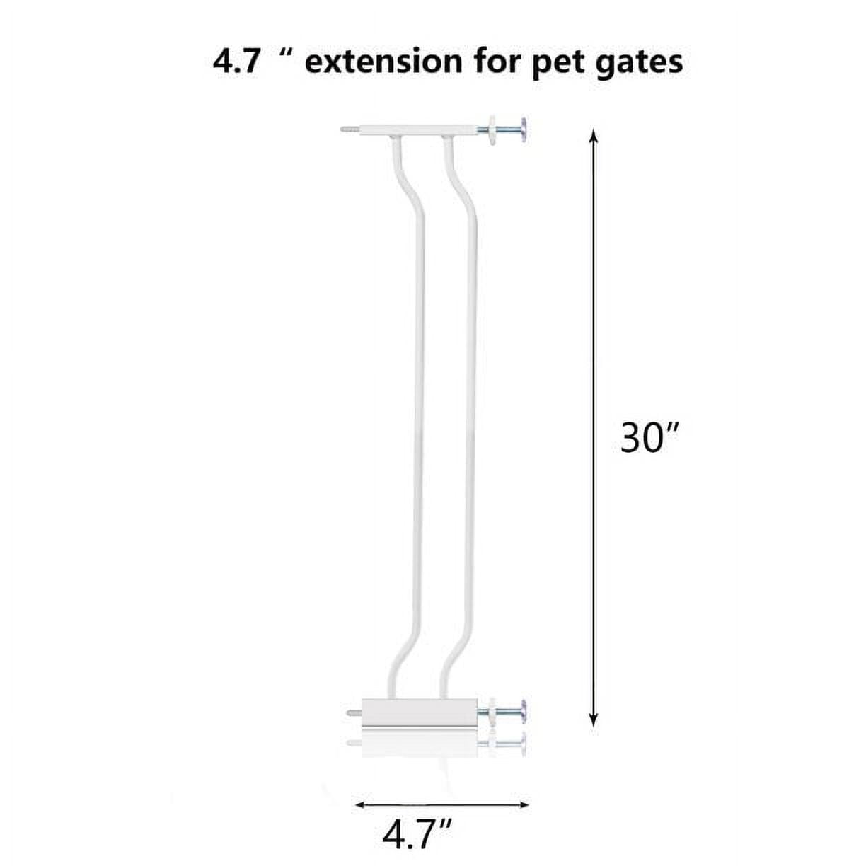 PRINIC 4.7inch Extra Tall & Wide Baby Gate Extension Kit, Auto-Close ...