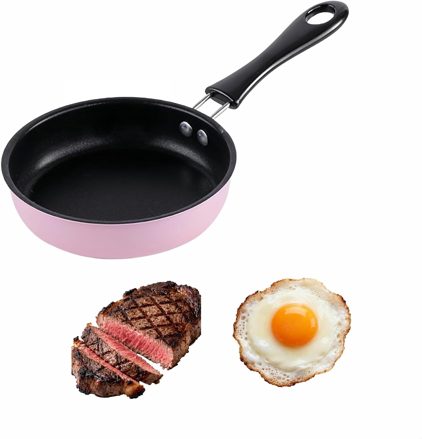 4.7inch Mini Non-Tick Egg Pan - 5-Layer Coating, Dishwasher Safe, Gas ...