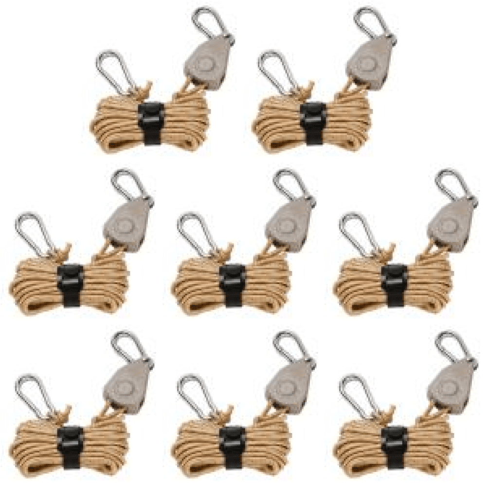 4/8/10PCS Pulley Rope Adjustable Camping Tent Fastener Rope Windproof ...