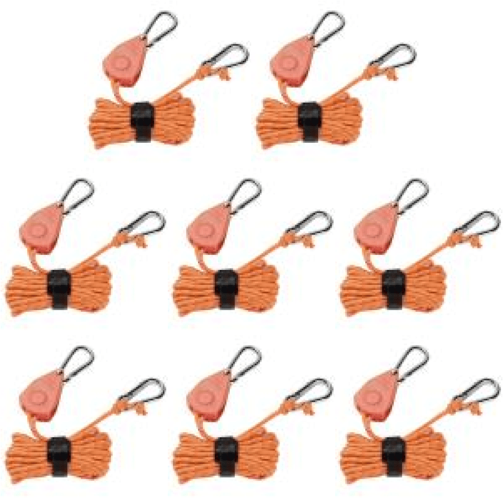 4/8/10PCS Pulley Rope Adjustable Camping Tent Fastener Rope Windproof ...
