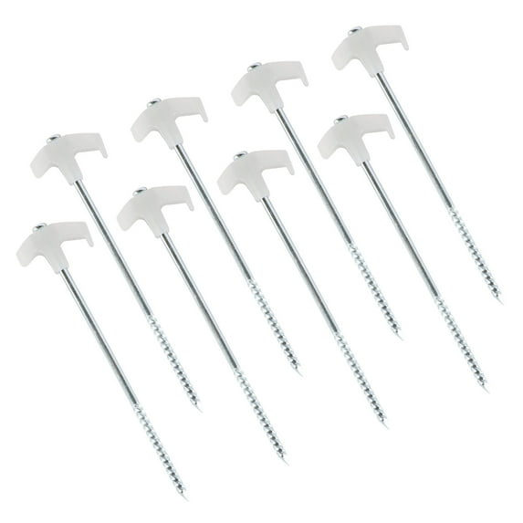 4/8/10Pcs Screw Canopies Stakes Ground Peg Florescent Long Screw Thread ...