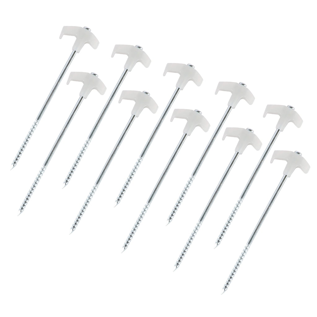 4/8/10Pcs Florescent Screw Thread Tent Stakes Pin Outdoor Campings Tent ...