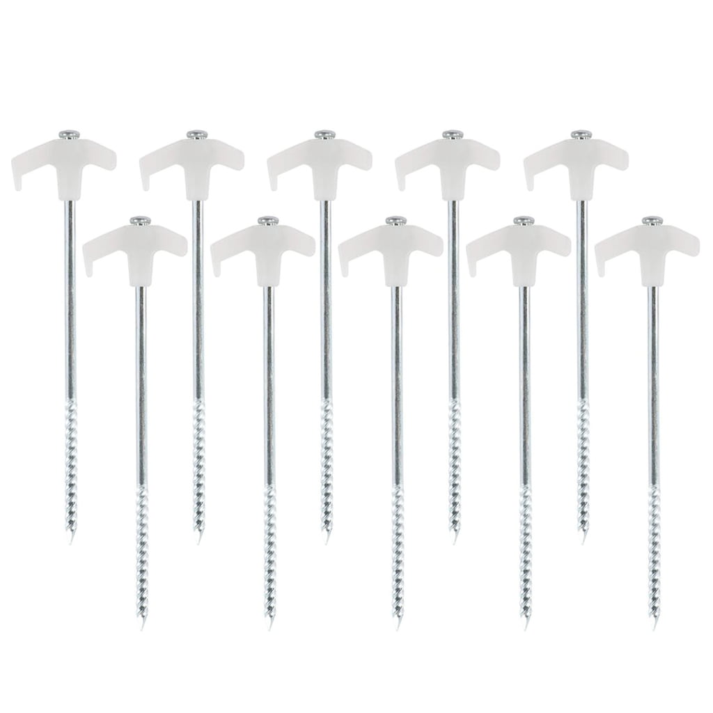 4/8/10Pcs Outdoor Tent Peg Florescent Long Screw Thread Stakes Screw ...