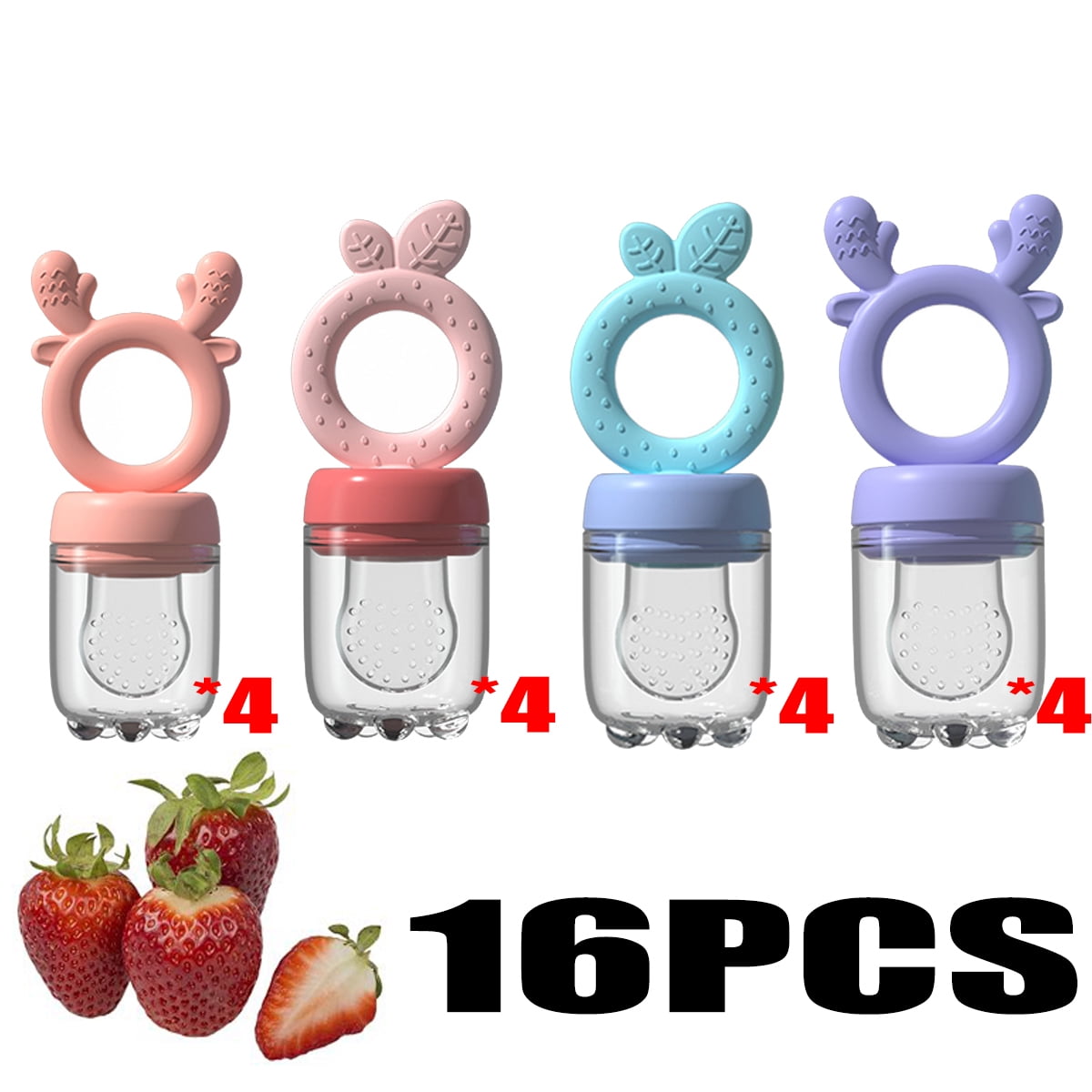 4/8/12/16/20Pieces Fresh Food Feeding Chewing Pacifier, Fresh Food ...