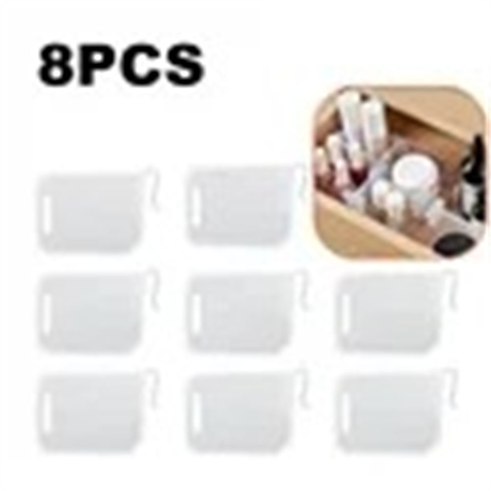 4/8/12 Pc Adjustable Refrigerator Storage Divider Snap-on Fridge Door ...