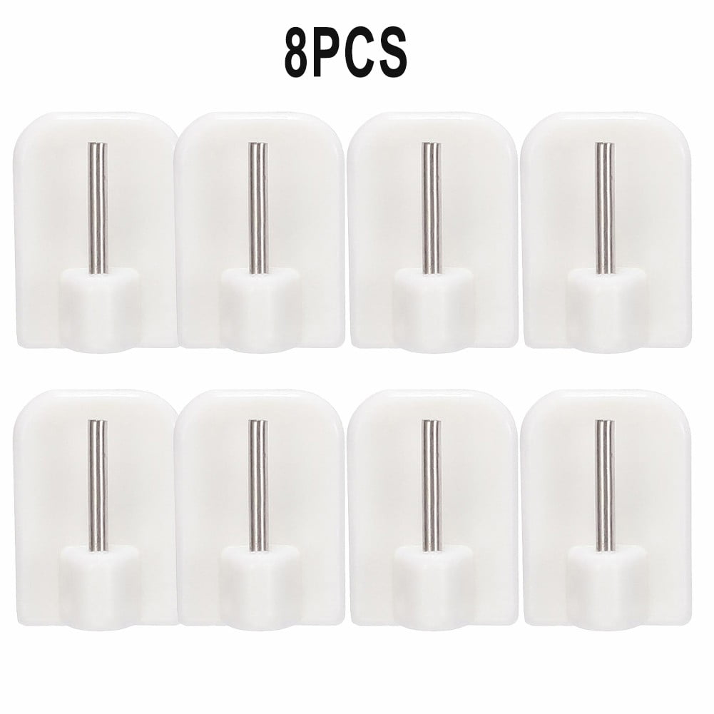 4/8/12Pcs Curtain Hooks Hooks Curtain Rod Hook Bracket White Thanks To ...