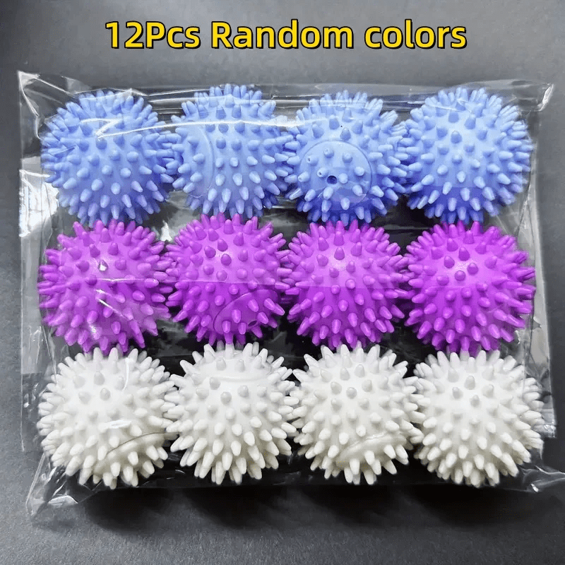 4/8/12Pcs PVC Laundry Balls Reusable Washing Machine Clothes Softener ...