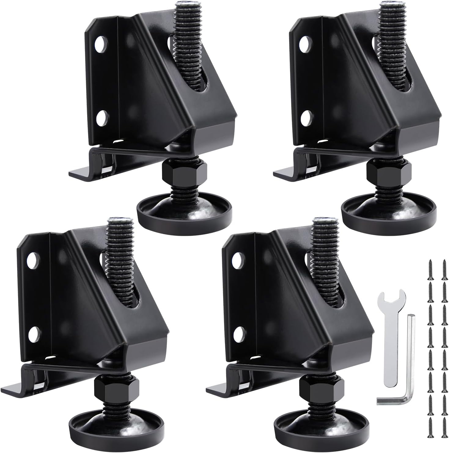 4/8/16 Pack Heavy Duty Leg Leveler, Leveling Feet, Adjustable Furniture ...