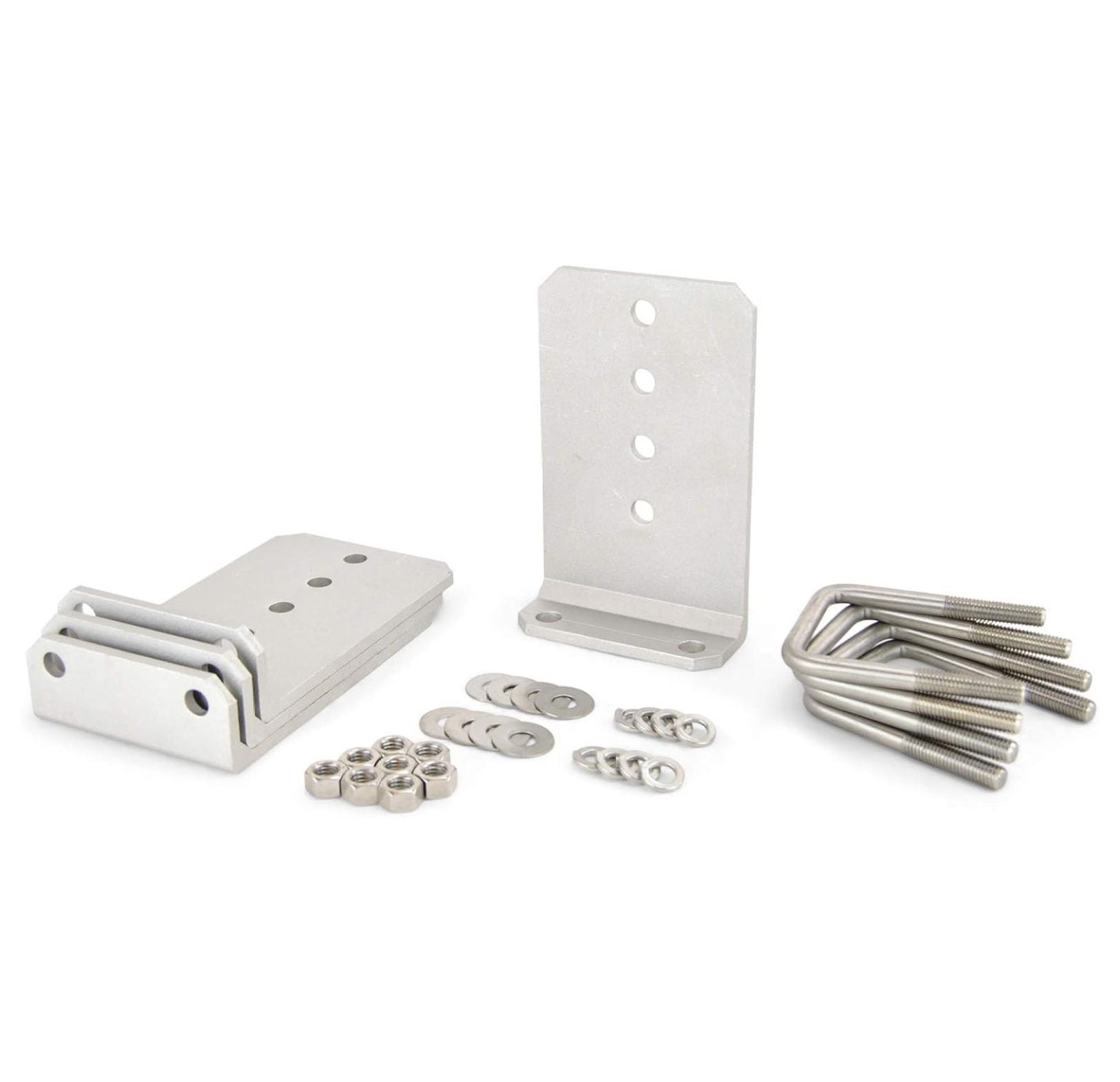 (4) 8" Aluminum L-Type Boat Trailer Bunk Bracket Kit with Stainless ...