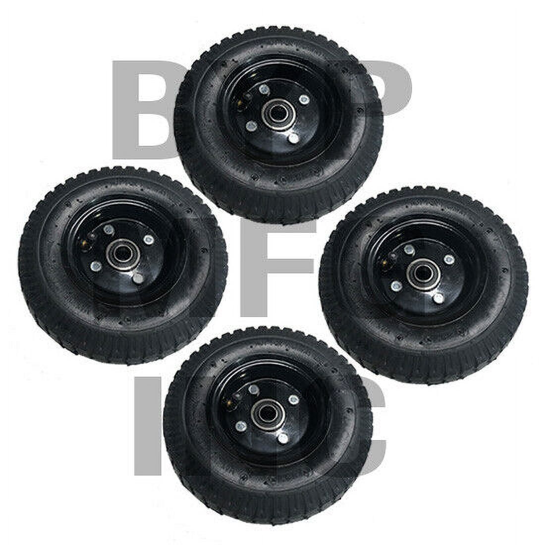 4 -8" BLACK RIM AIR PNEUMATIC TRUCK DOLLY WAGON INDUSTRIAL TRAINING ...