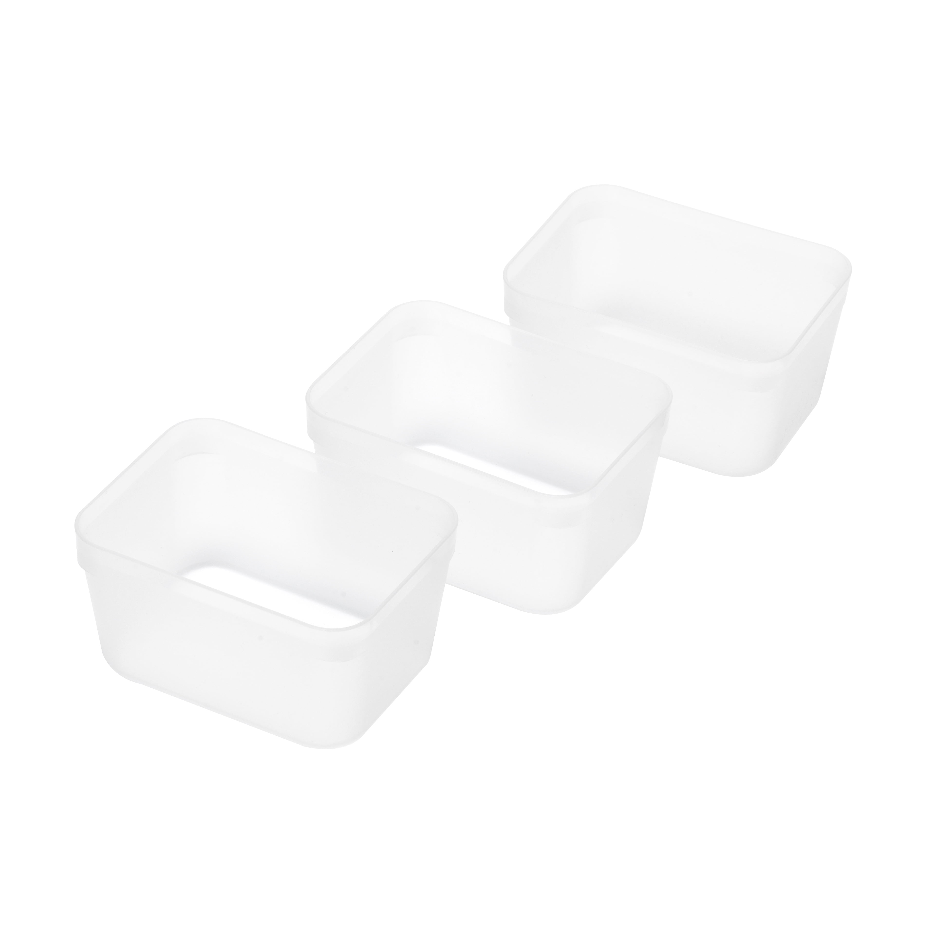4.8" Clear Drawer Organizer Set by Simply Tidy – Small Plastic Storage ...