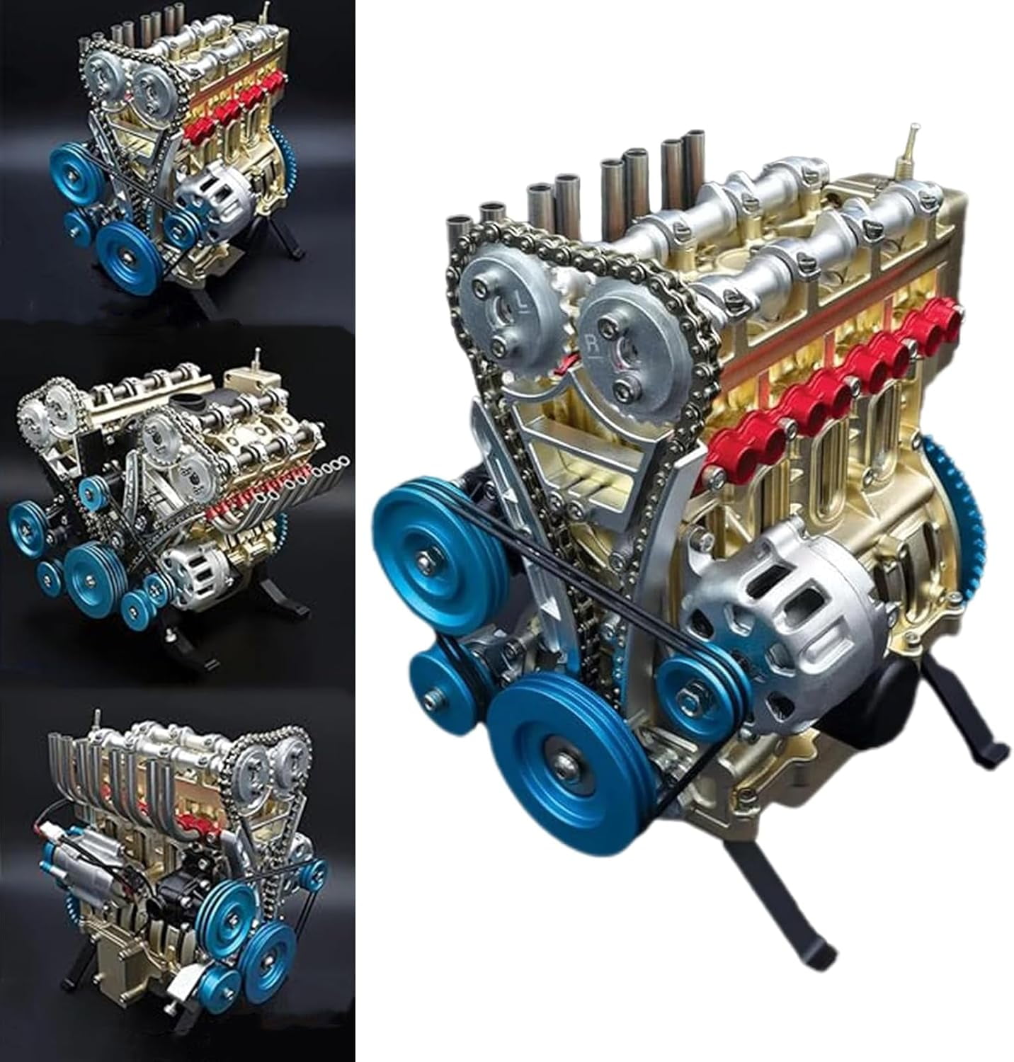4/8-Cylinder Full Metal Car Engine Model, 2025 New Full Metal Car ...