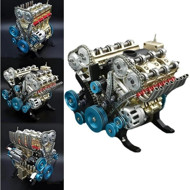 4/8-Cylinder Full Resin Car Engine Model, 2025 New Full Resin Car ...