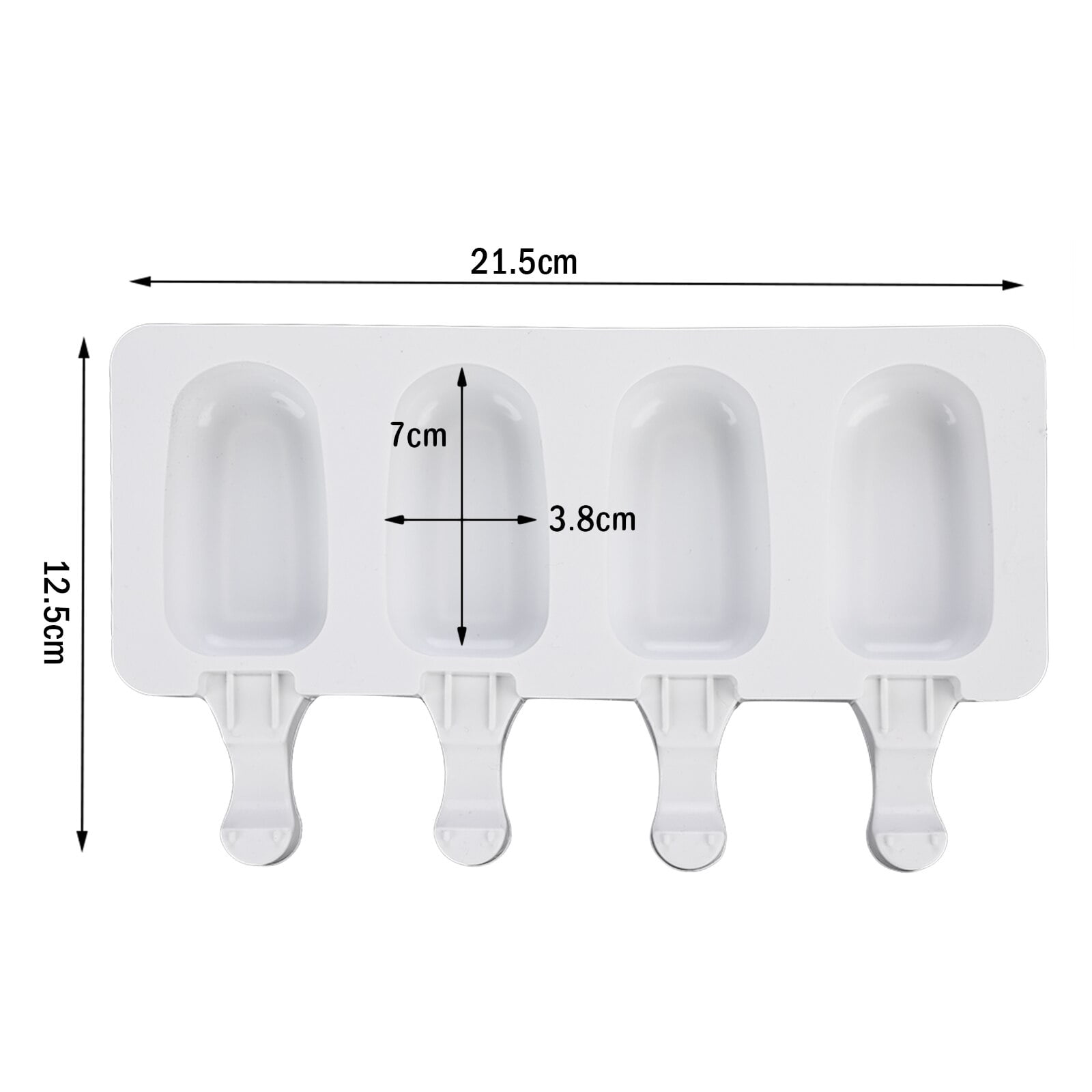 4/8 Hole Silicone Ice Cream Mold Silicone Mold DIY Fruit Juice Mar Ice ...