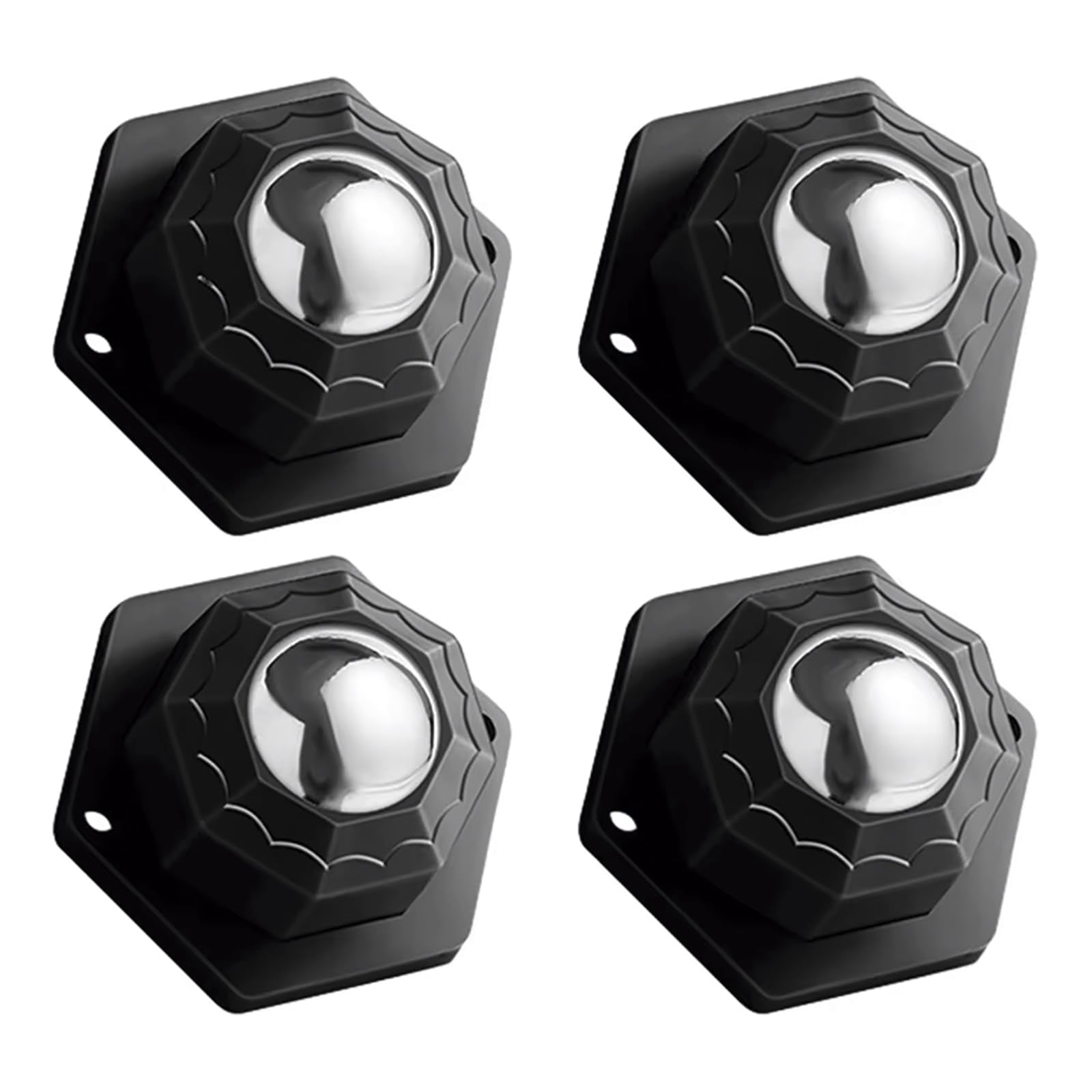 4/8 Pack Self Adhesive Caster Wheels, Swivel Wheels for Furniture, Load ...