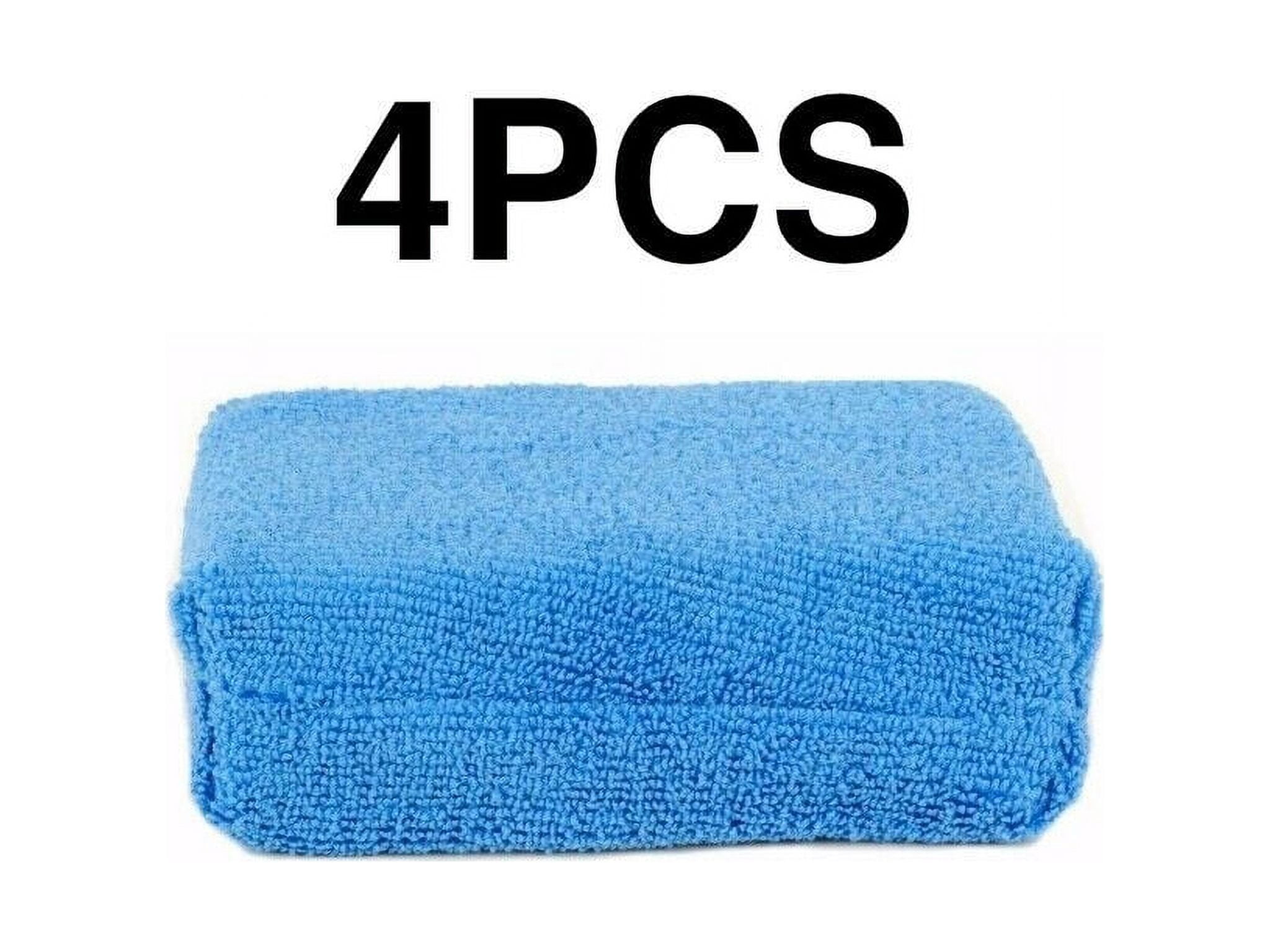 4/8 Pcs Car Cleaning Sponge Block 12Cmx8Cmx3.5Cm Microfiber Toweling ...