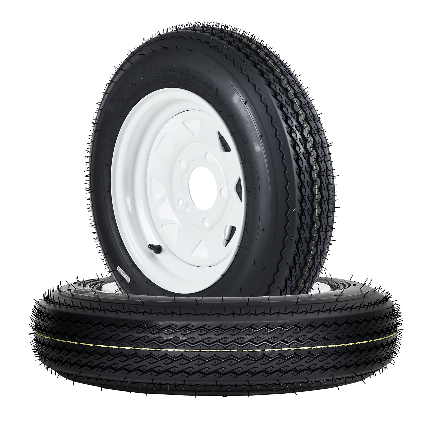 4.80-12 480-12 480X12 Trailer Tire and Wheel Assembly, Heavy-Duty Load ...