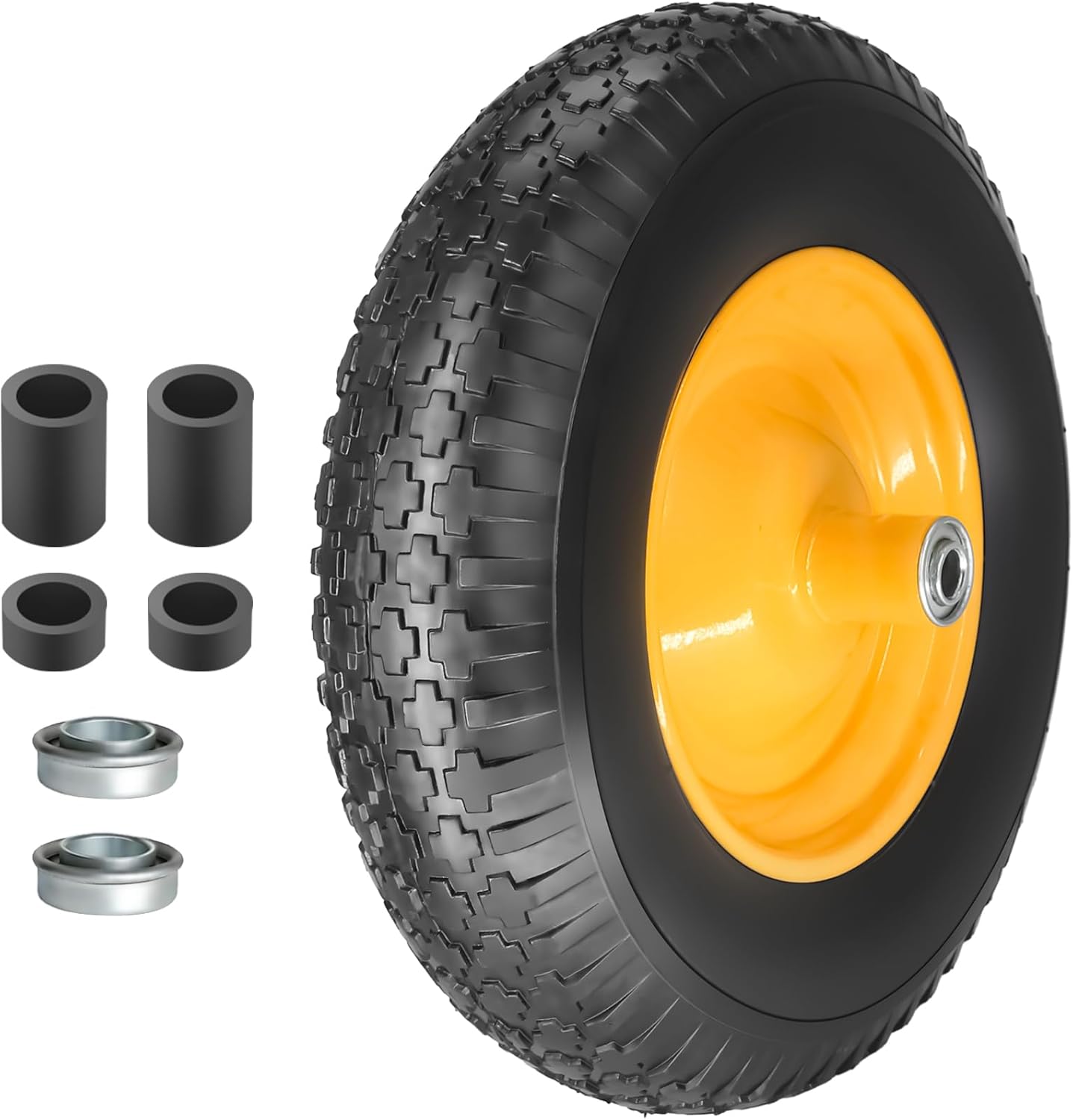 4.80/4.00-8" Pneumatic Tire and Wheel 5/8" or 3/4" Ball Bearings 6 ...