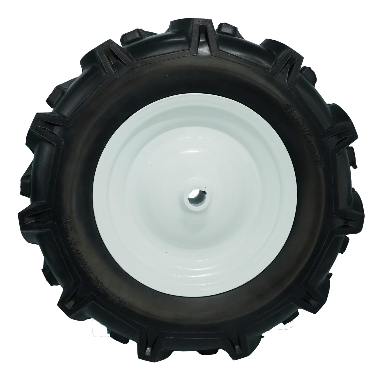 4.80/4.00-8 Tiller Tire with 3/4 Bore and Keyway, 3 1/8” Center Hub ...