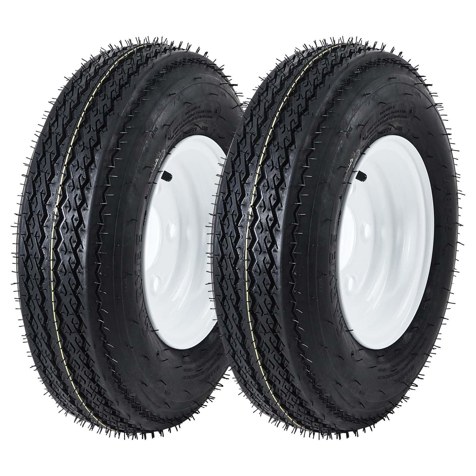 4.80-8 4.80x8 480-8 Trailer Tire and Wheel Assembly, Heavy-Duty Load ...