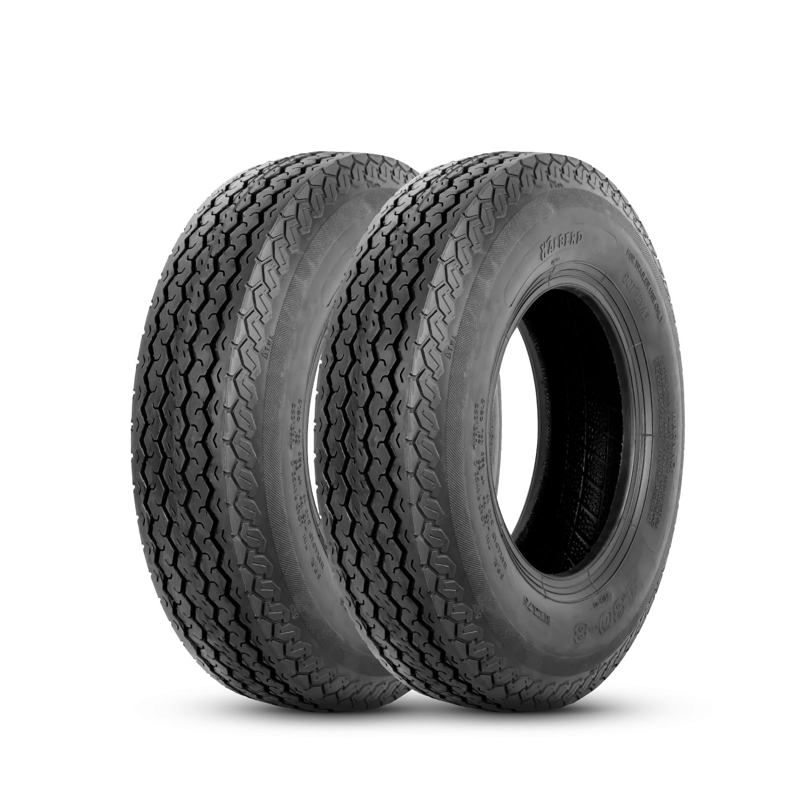 HALBERD P819 4.80-8 Boat Trailer Tires, 6PR Load Range C, Tubeless ...