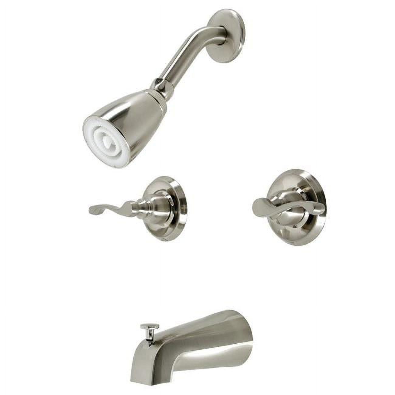 4.81 in. Royal Two Handle Tub & Shower Faucet, Brushed Nickel - Walmart.com