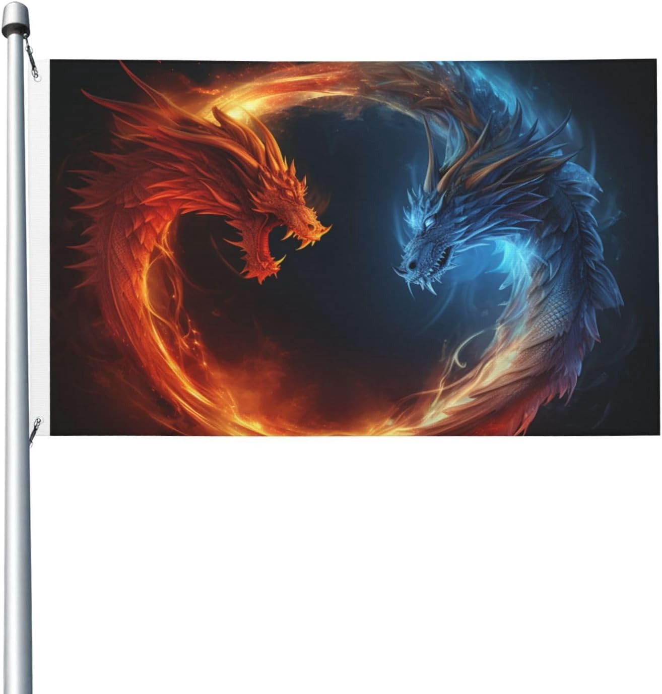 4.85x8 ft Flags Flag Outside Yard Flag Fire and ice dragons Funny ...