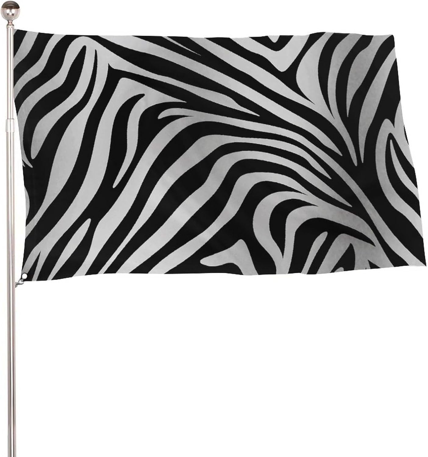 4.85x8 ft Flags Yard Flag Banner Outdoor/Inside Breeze Flag Zebra Print ...