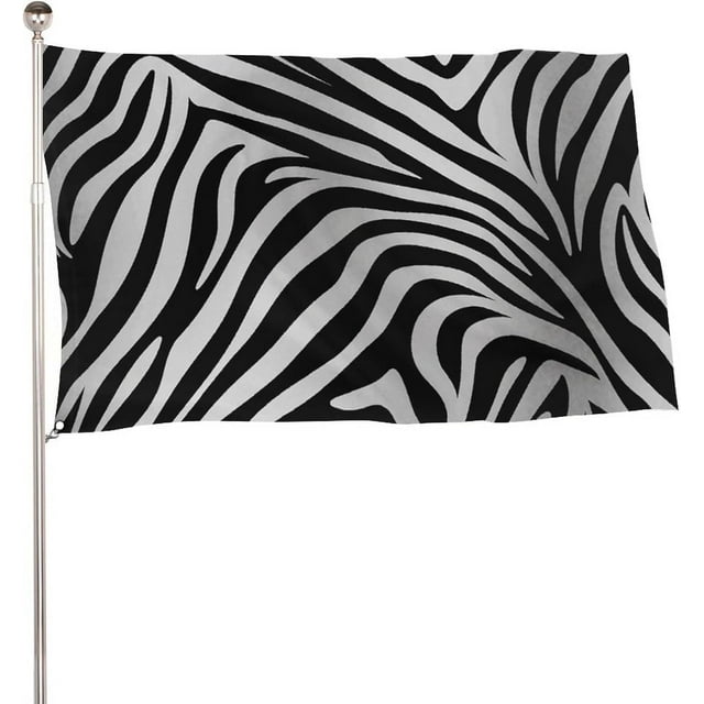 4.85x8 ft Flags Yard Flag Banner Outdoor/Inside Breeze Flag Zebra Print ...