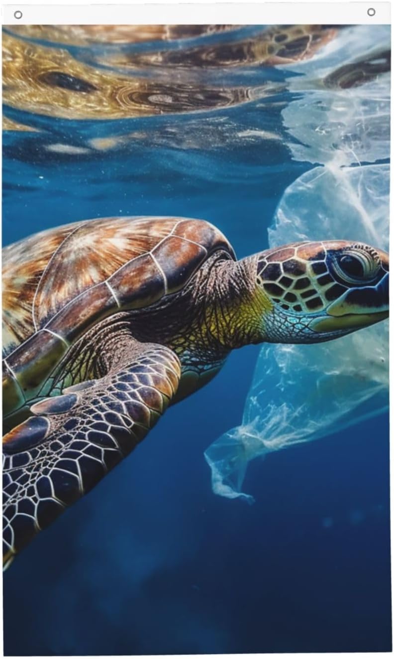 4.85x8 ft Flags Yard Flag Banner Outdoor/Inside Breeze Flag Sea turtle ...