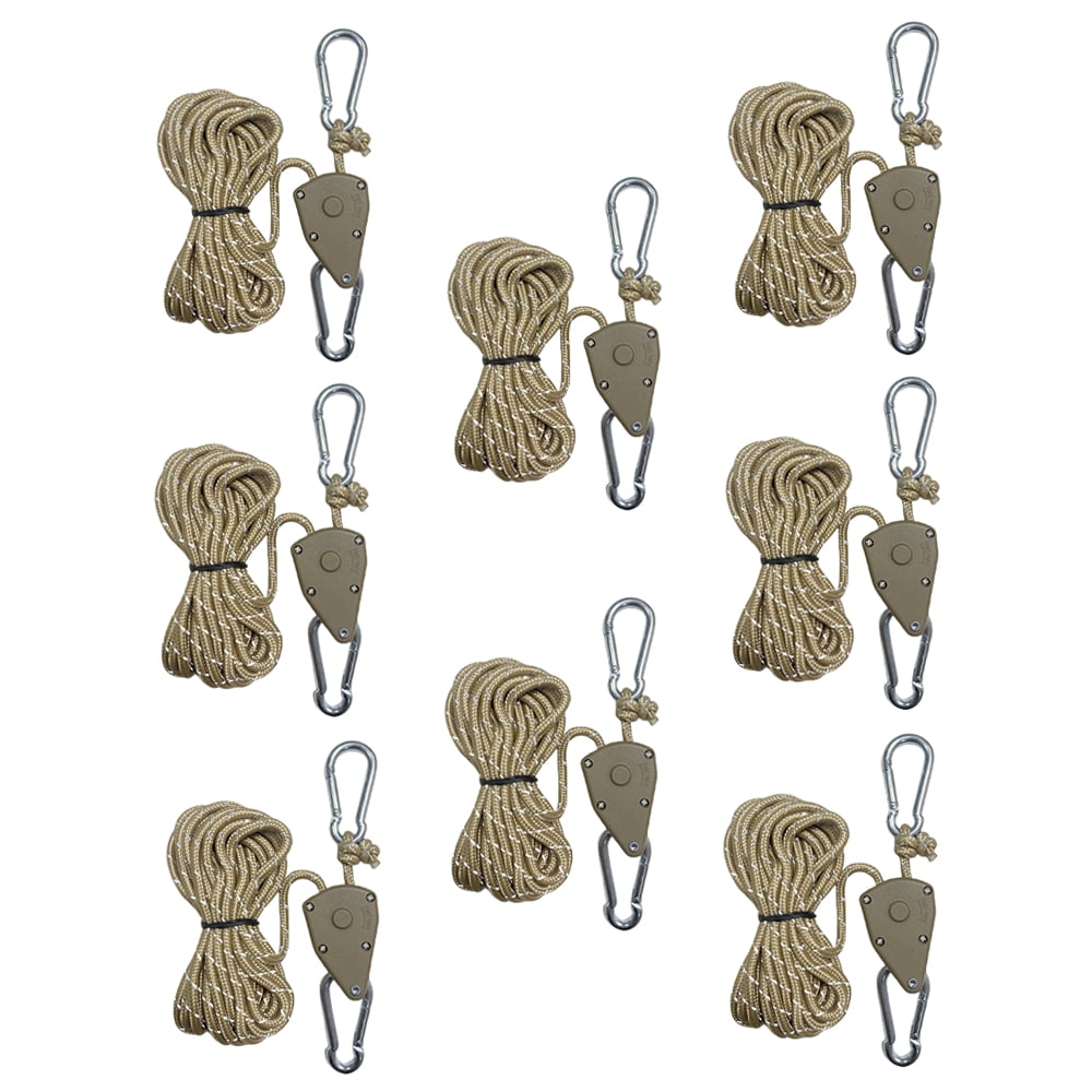 4/8PCS Reflective Tent Guy Lines With Adjustable Tensioner, 4mm Heavy ...