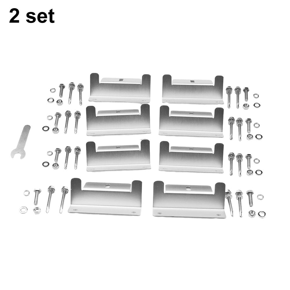 4/8PCS Solar Panel Z Brackets Solar Bracket Holder with Nuts and Bolts ...