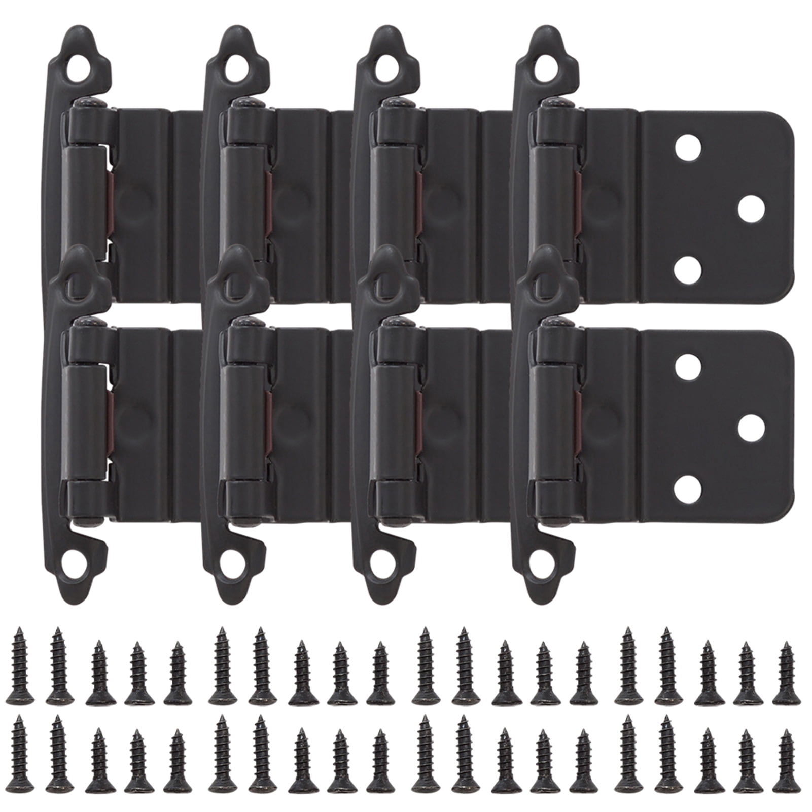 4/8Pcs Cabinet Hinges Cold Rolled Steel Kitchen Semi-Concealed Hinges ...