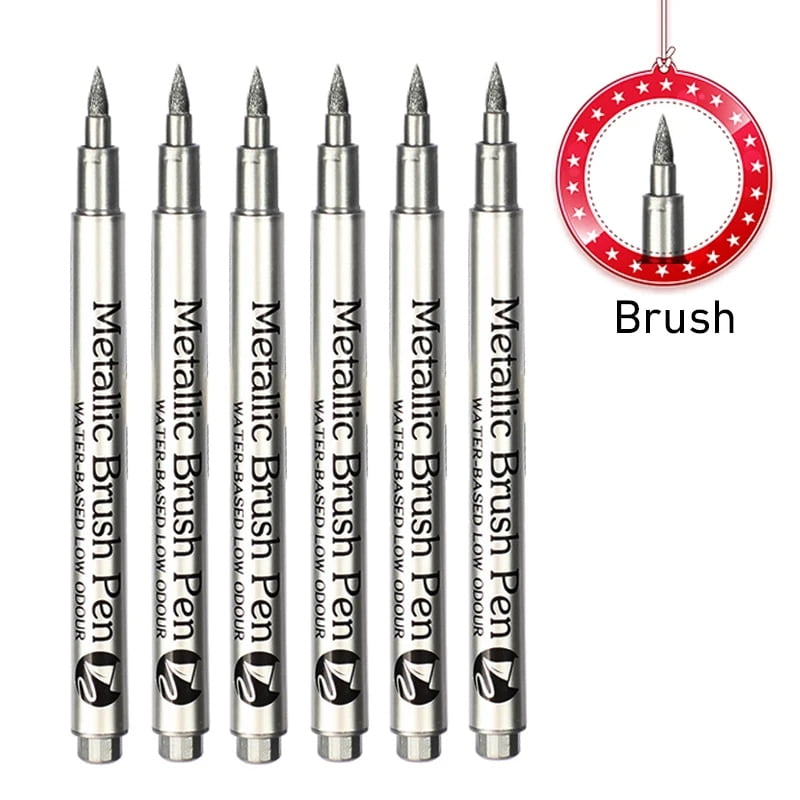 4-8Pcs DIY Metal Waterproof Permanent Paint Marker Pens White Gold ...