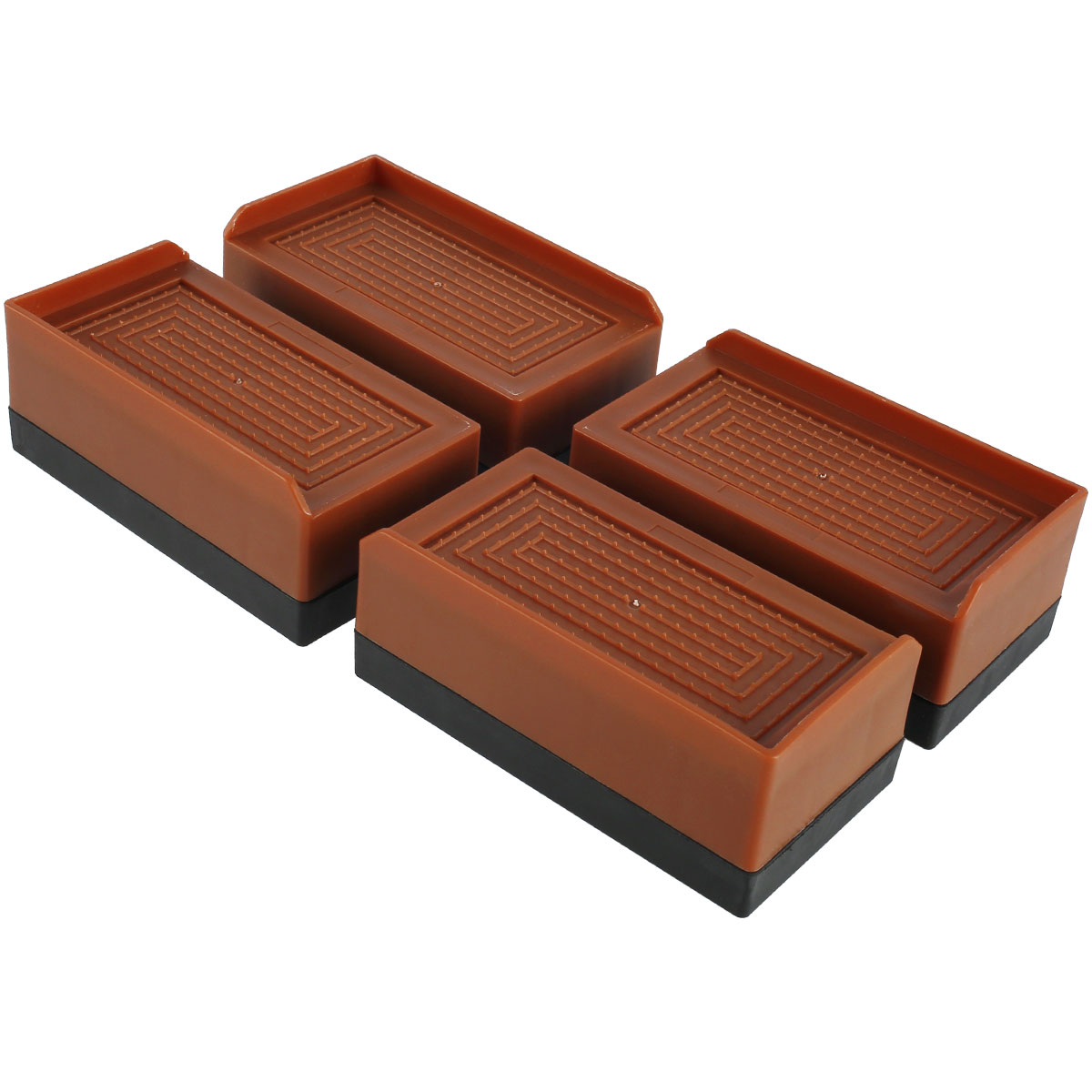 4/8pcs Bed Risers with Anti Slip Pad Heavy Duty Adjustable Furniture ...