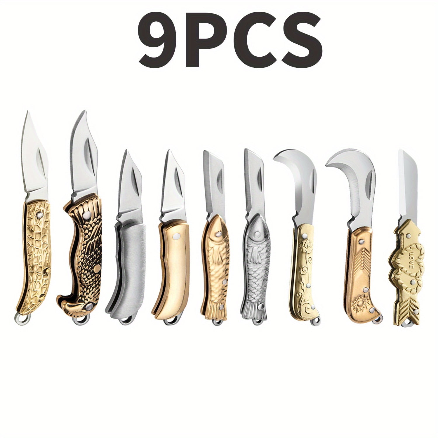 4/9/11PCS Multifunctional Folding Knife Set, Xuebuqiao Mini Keychain ...