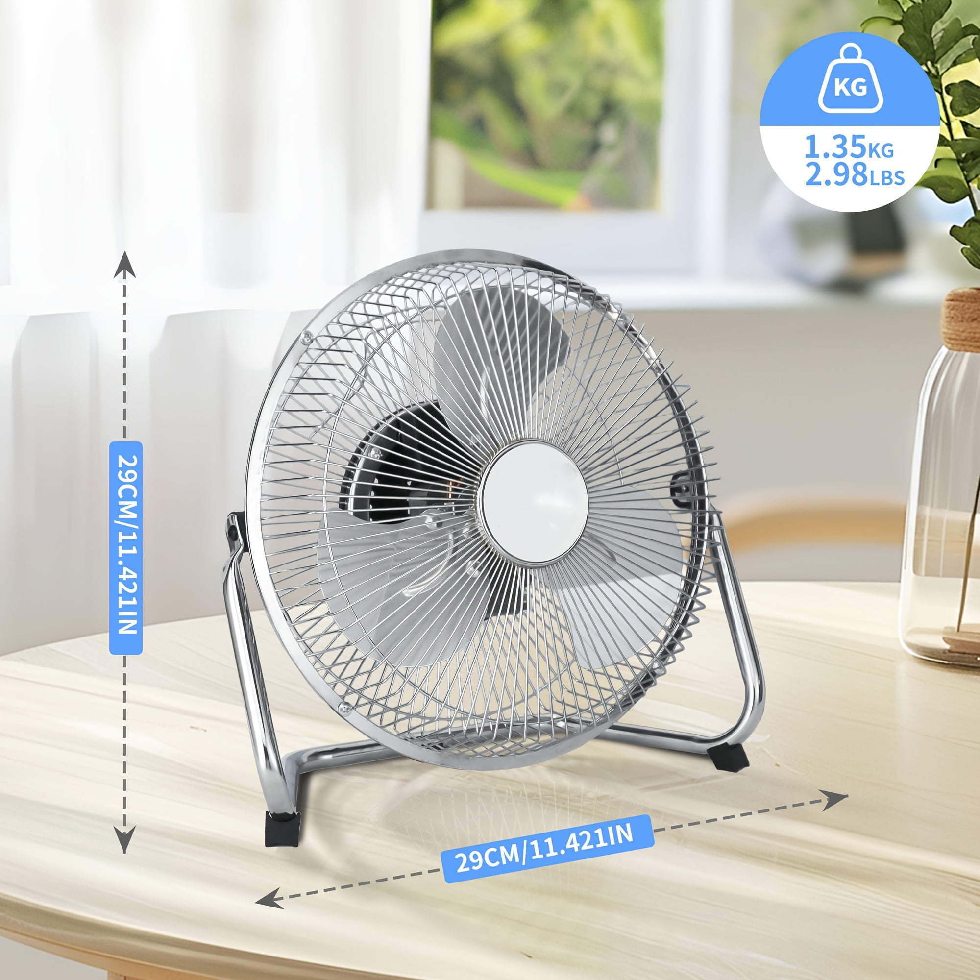 4/9/14/20 Inch High Velocity Industrial Floor Fan, 3-Speed Heavy Duty ...