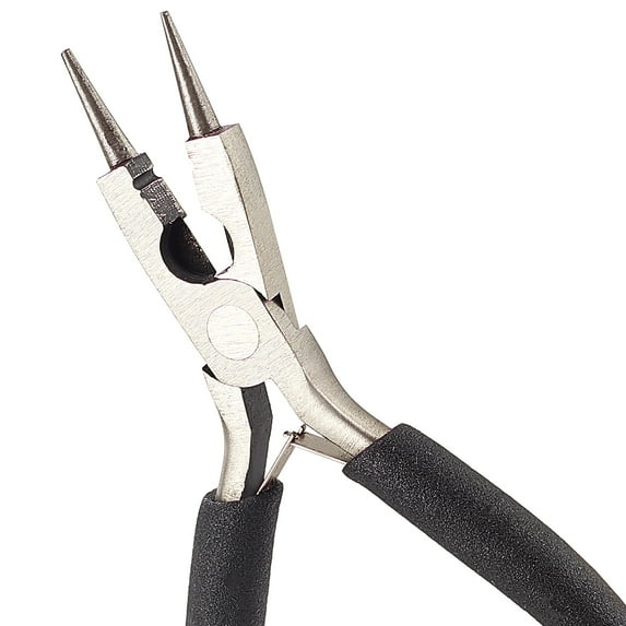 4.9 Inch Round Nose Pliers Wire Cutter 4-in-1 Mini Precision Pliers ...