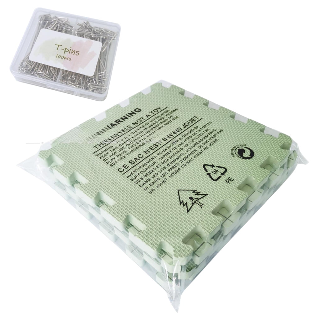 4/9 Pcs/Set Blocking Mats with Grids T-Pins Crochet Blocking Board for ...