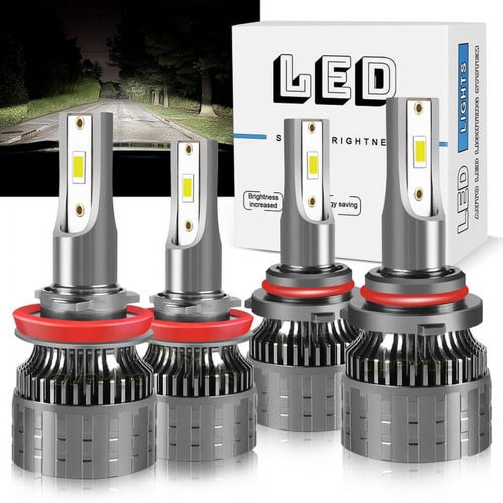 4* 9005 H11 Combo LED Headlight Bulbs KIT for 2006-2020 Toyota 4Runner ...