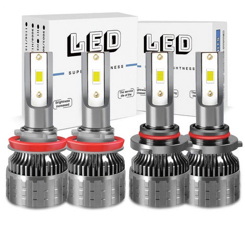 4* 9005 H11 Combo LED Headlight Bulbs KIT for 2007-2014 Chevrolet ...